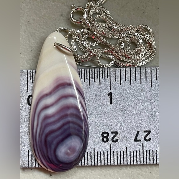 Wampum World | Jewelry | Wampum Pendant Quahog Shell Sterling Silver ...